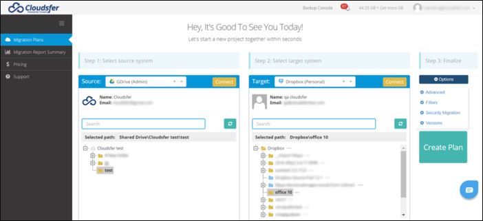 Tips for Dropbox migration - Cloudsfer